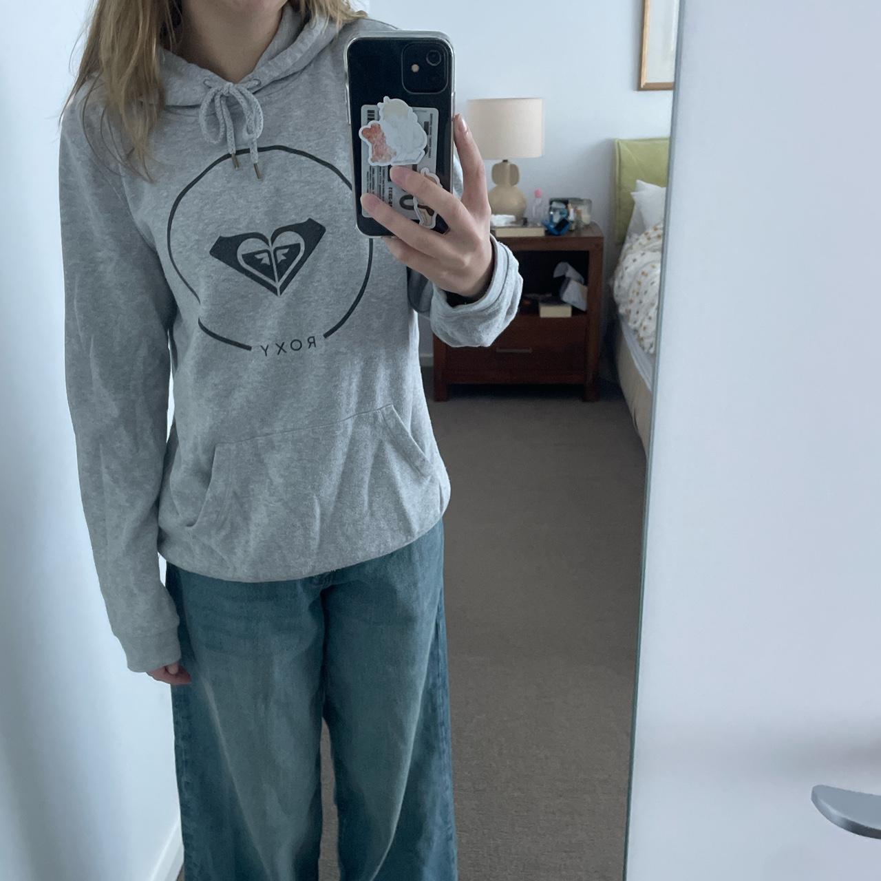 Really good basic grey Roxy hoodie Goes with... - Depop