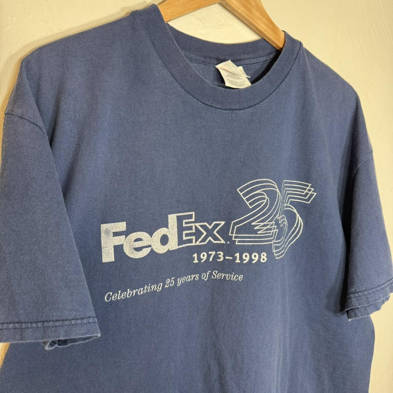 Vintage 1990s FedEx 25 Year Anniversary Simple... - Depop