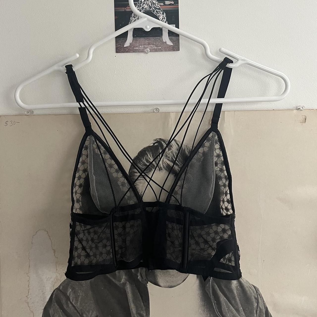 Victoria’s Secret bralette! Sheer, with silk nipple... - Depop