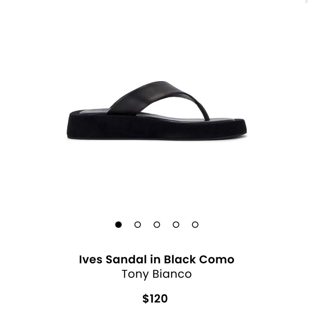 Tony Bianco black platform Ives sandals, size 6,... | Depop
