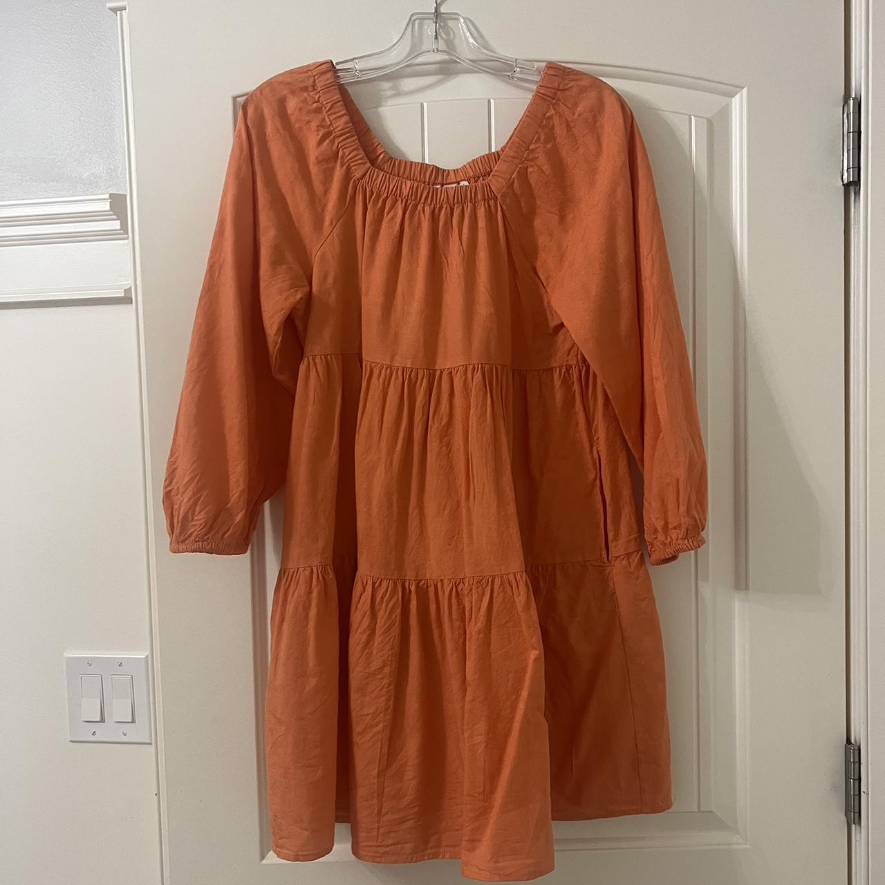 Target orange dress Never worn, no flaws Size xs - Depop