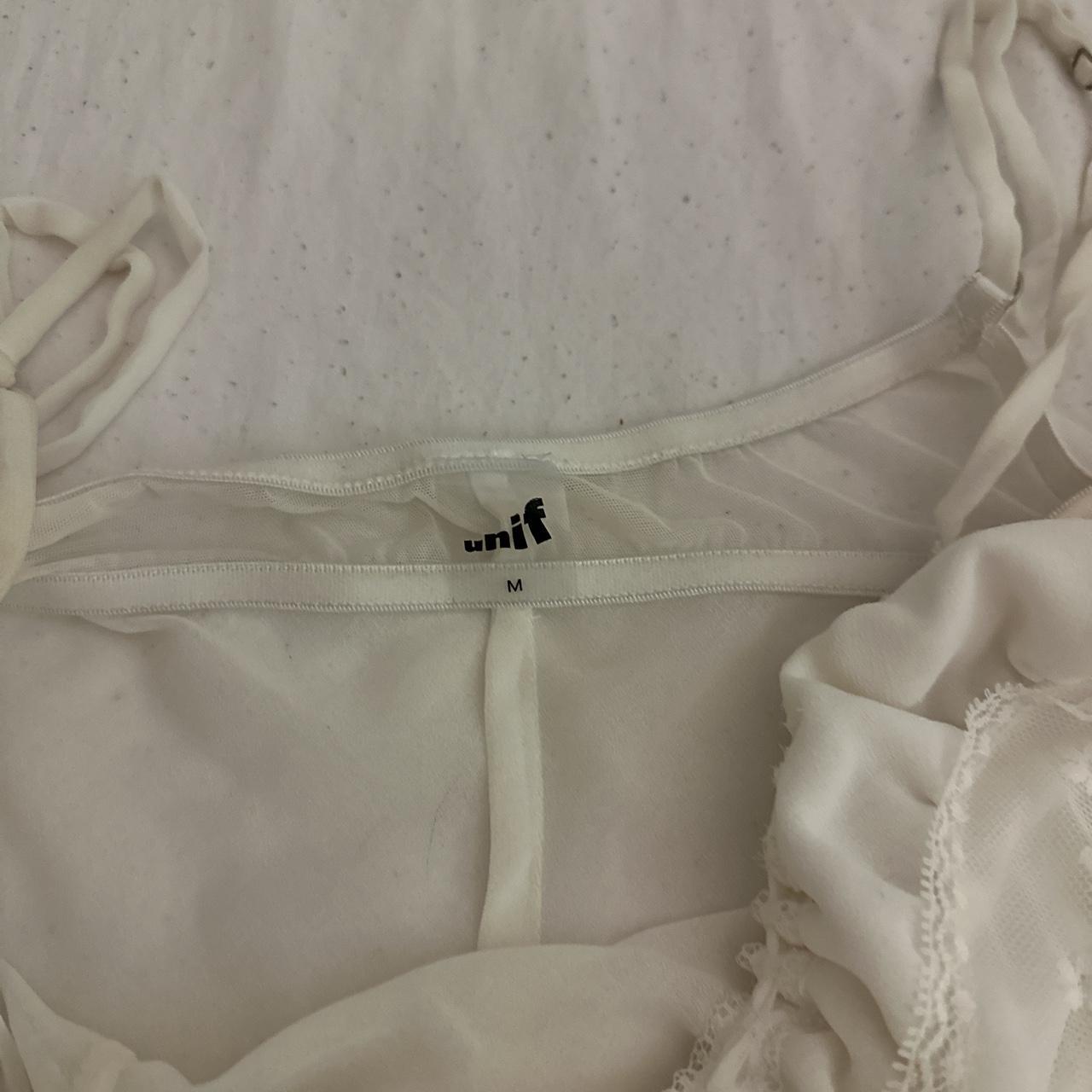 UNIF Women's White Vest | Depop