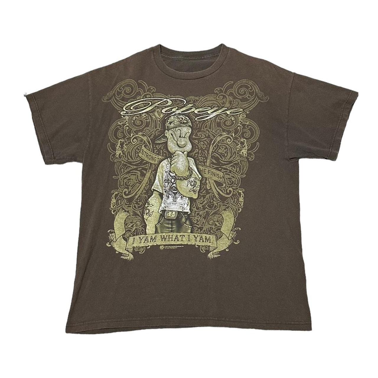 Y2k Rap Style Popeye The sailor Man Tee Dated... - Depop