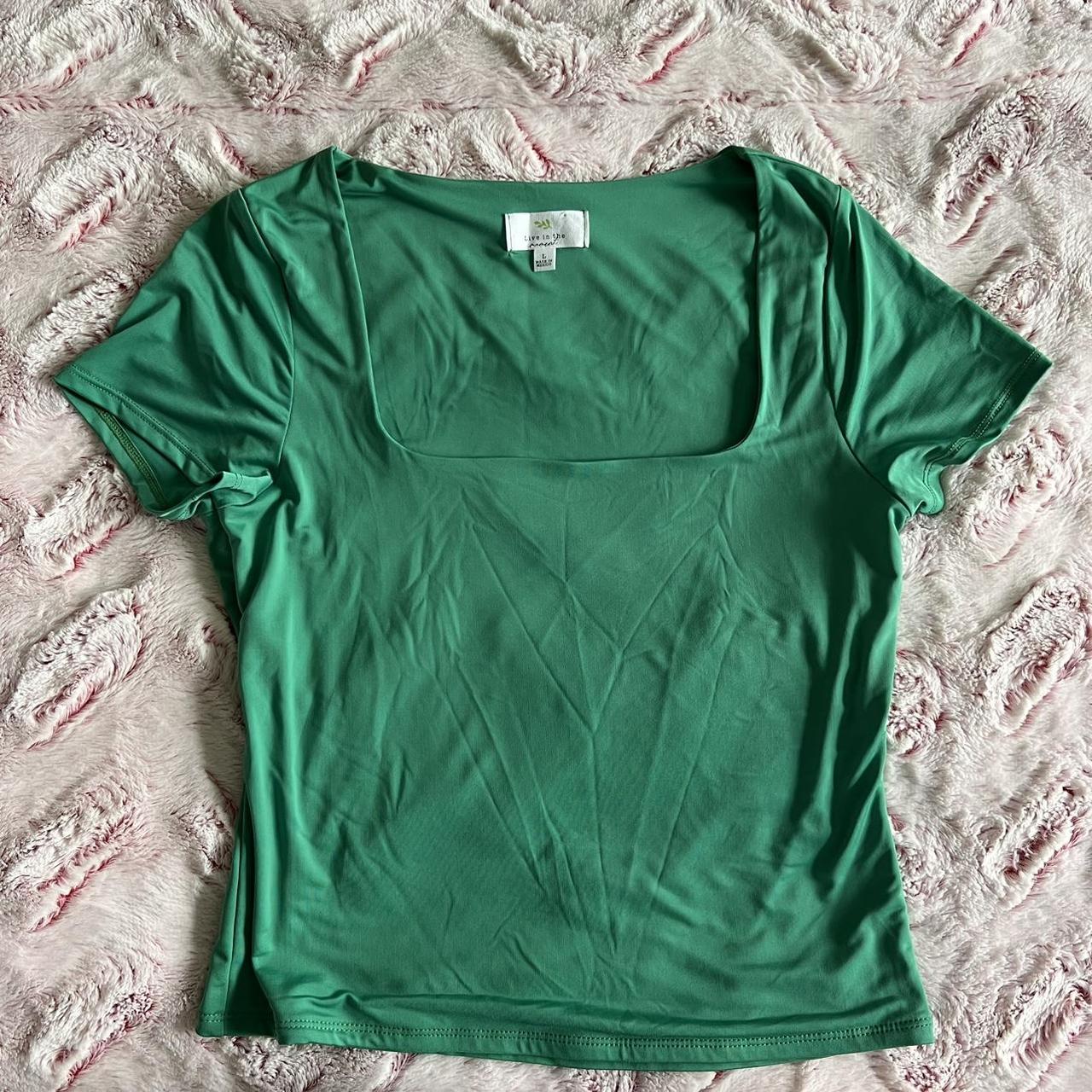 semi cropped top. only worn once. size L #tops... - Depop