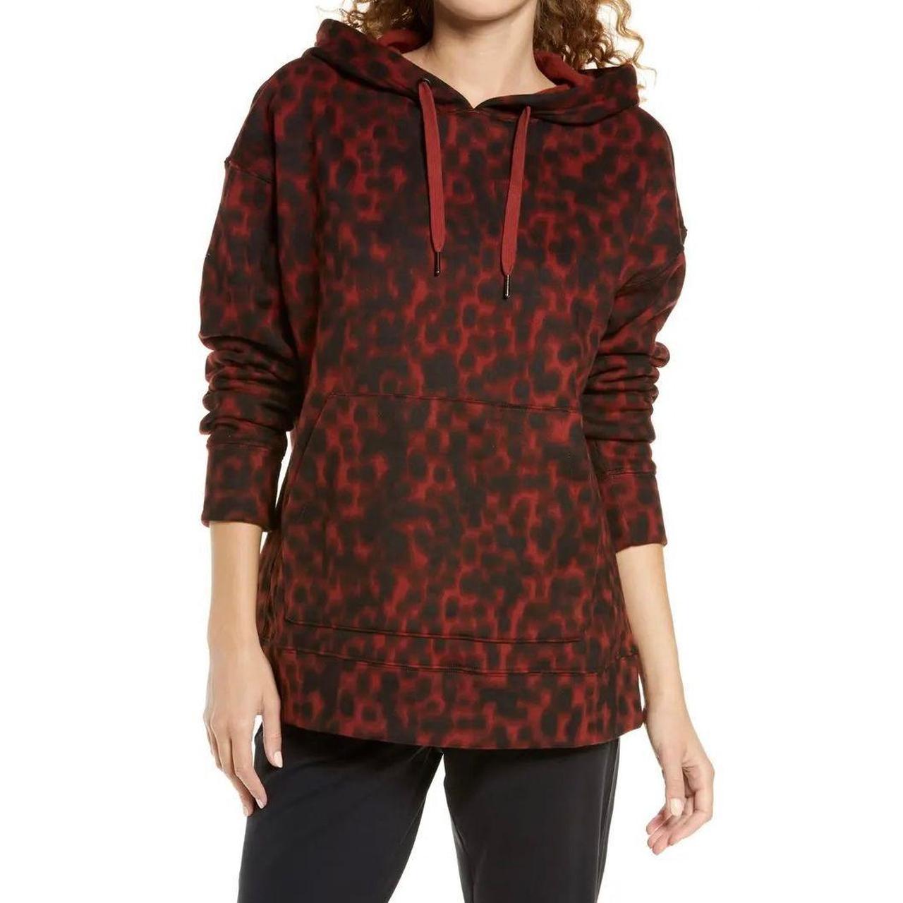Rust madder tortoise print Cara hoodie. Soft... - Depop