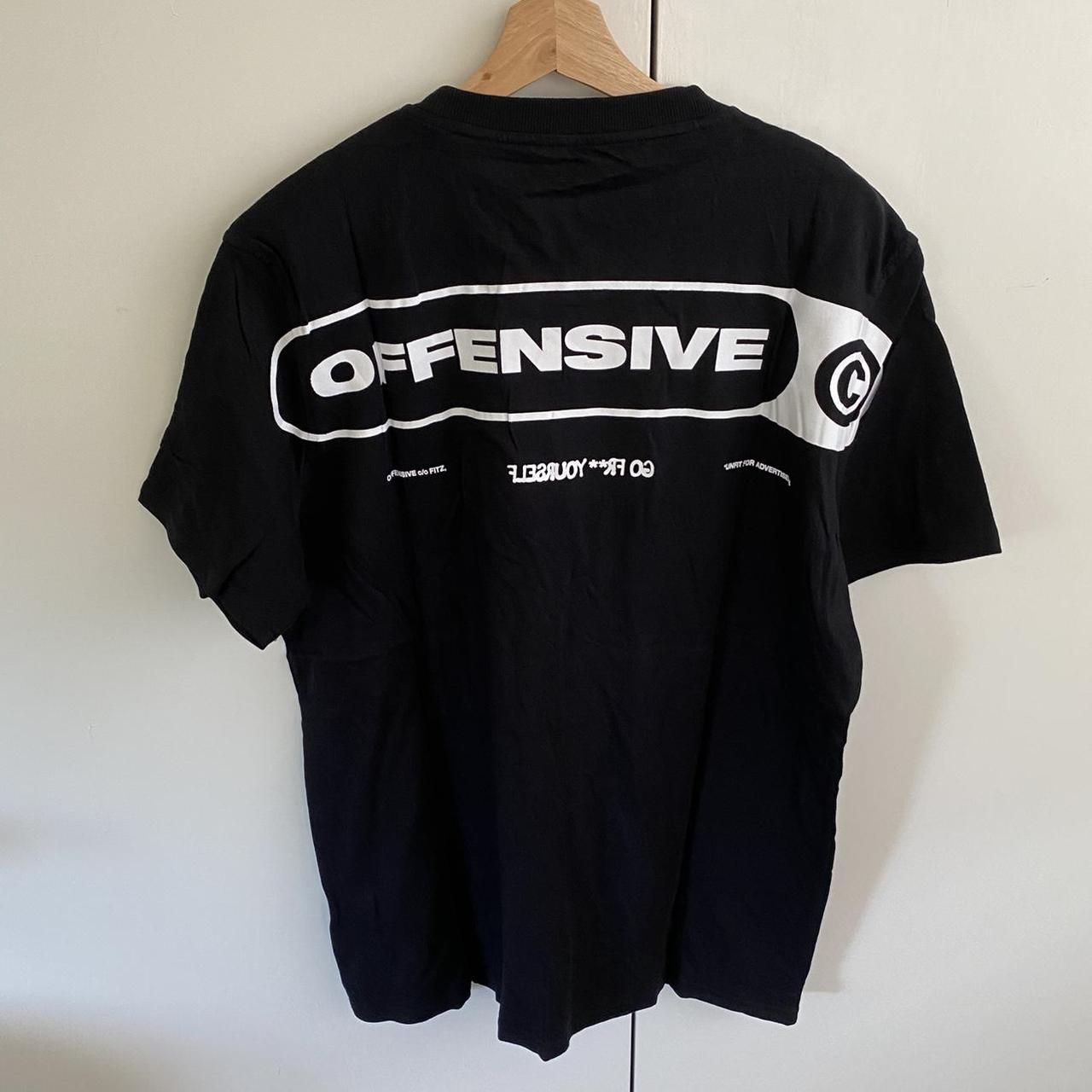 Fitz Offensive Merch black tee Never worn, new in... - Depop