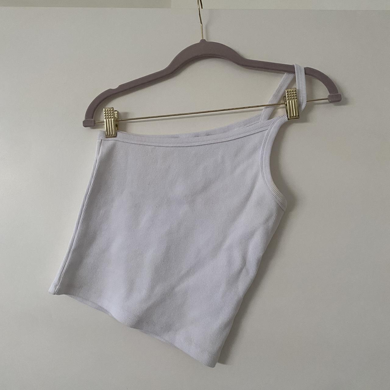 Ghanda one shoulder crop tank top Only worn a... - Depop