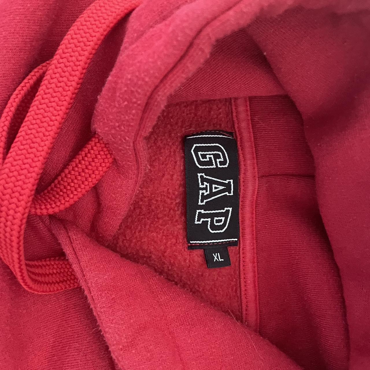 Red gap hoodie XL kids fits size xs/small - Depop