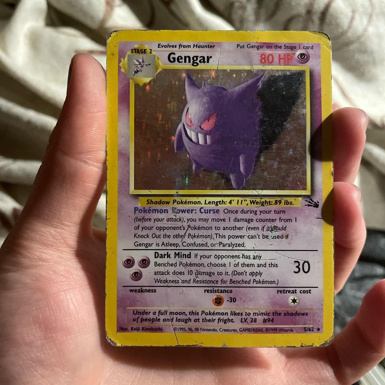 Pokemon gengar 1995 5/62 card , as you can see this... - Depop