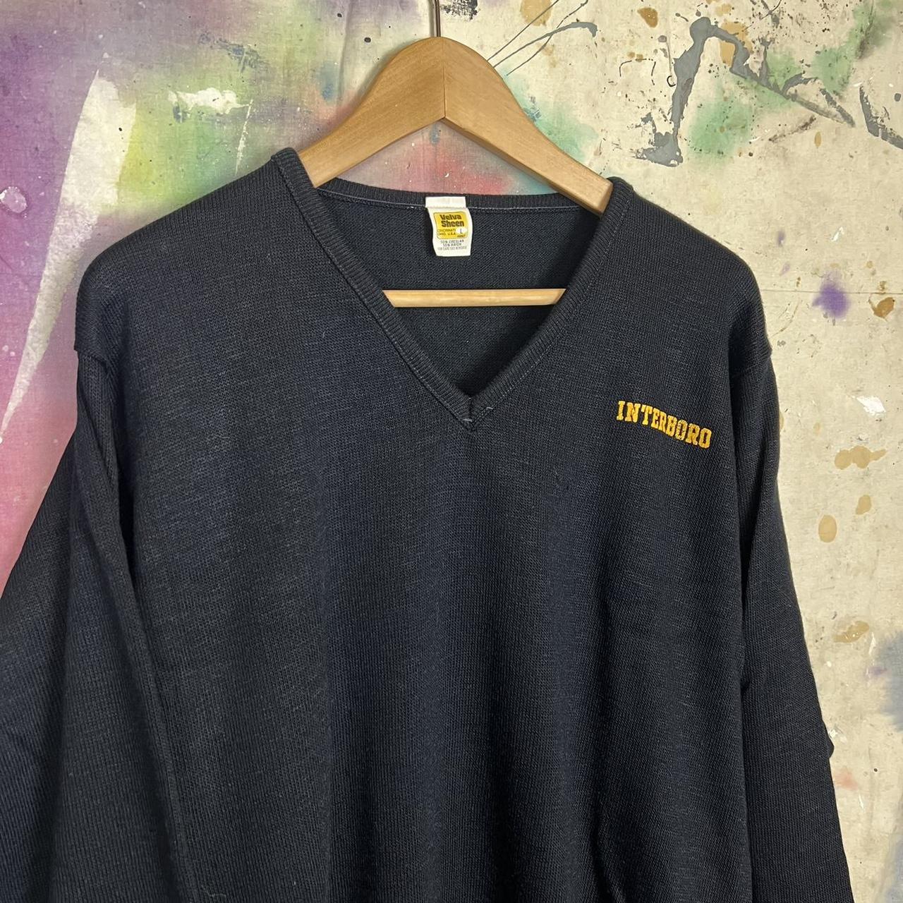 Interboro High School V-Neck Sweater Creslan and... - Depop