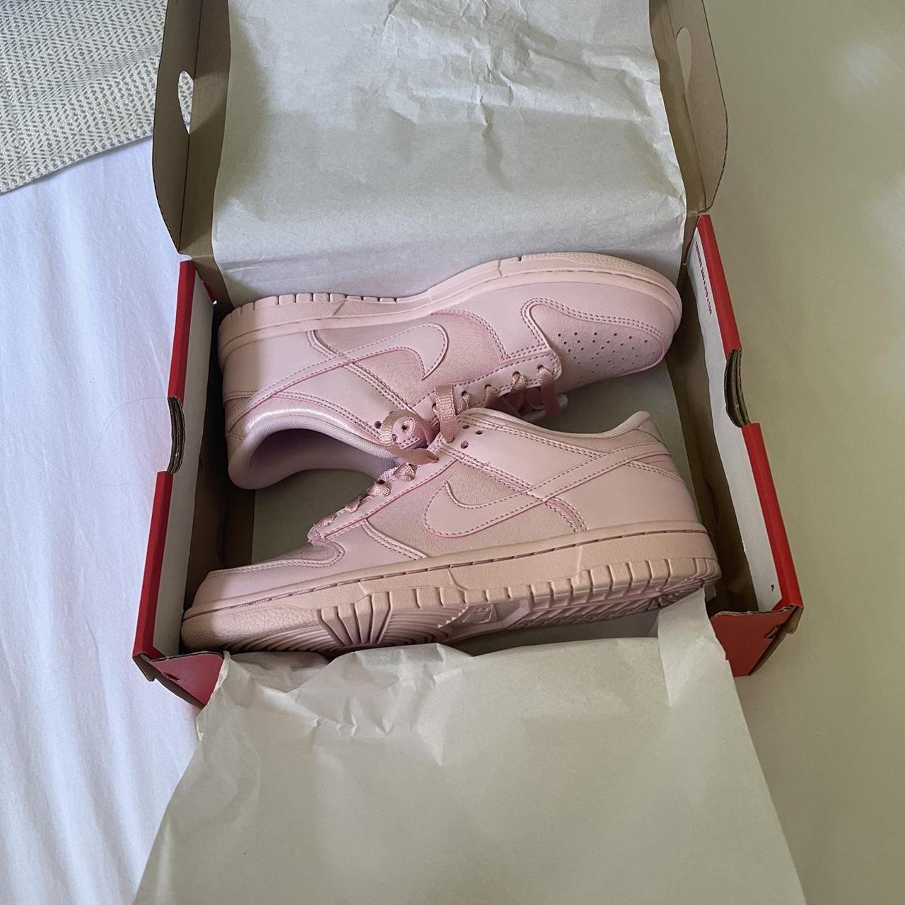 Pink Nike Dunks. Brand new never worn, they are too... - Depop