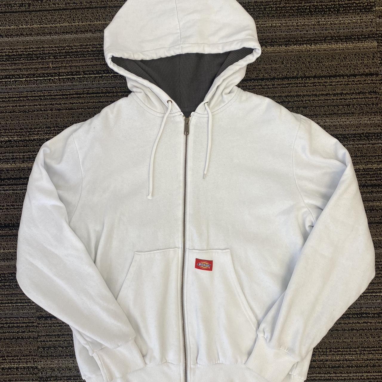 white dickies workwear jacket, size medium. only... - Depop