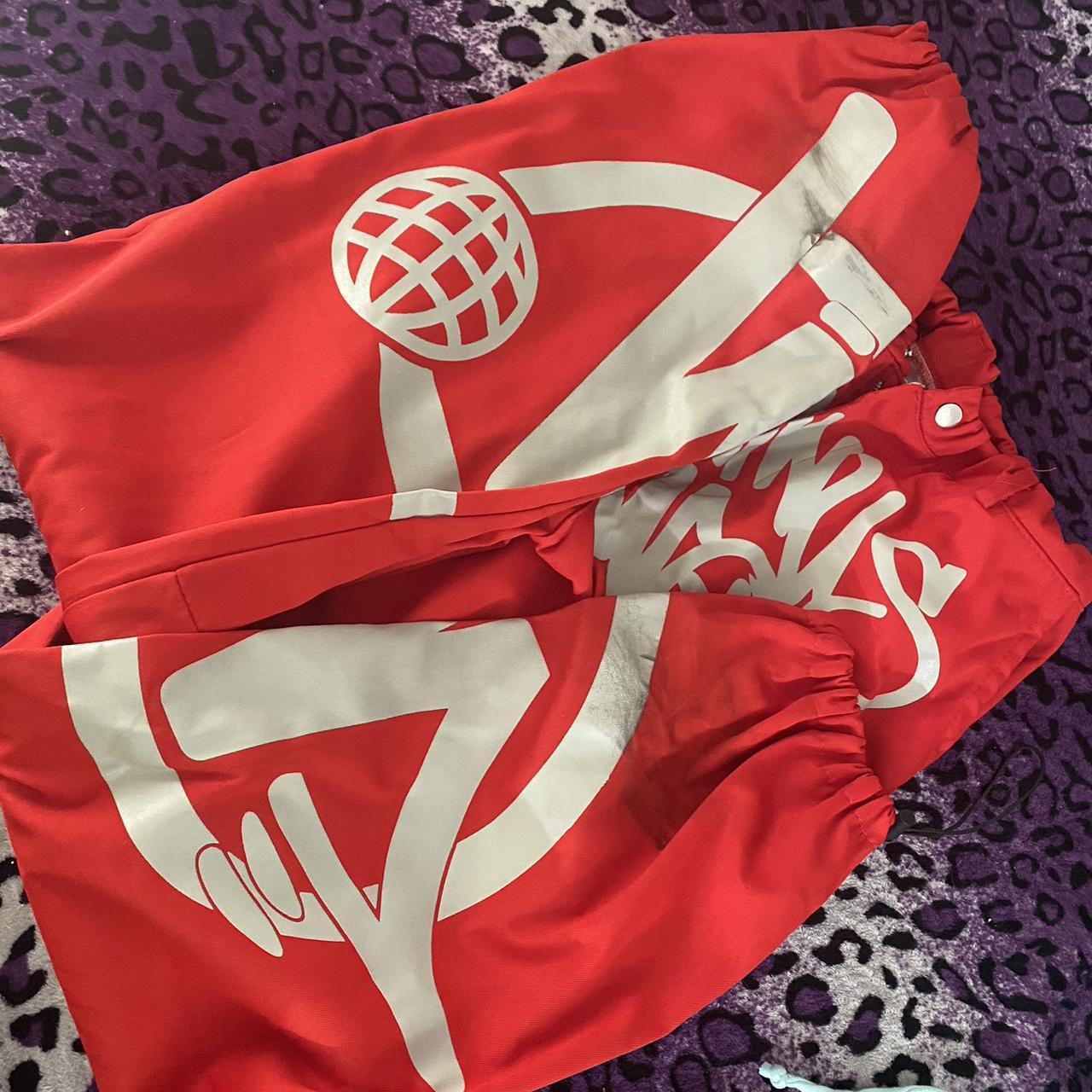 dope minus two pants design on front and back the... - Depop