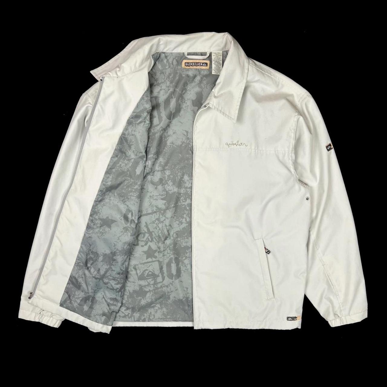 Vintage Y2K Quicksilver lined Harrington jacket... - Depop