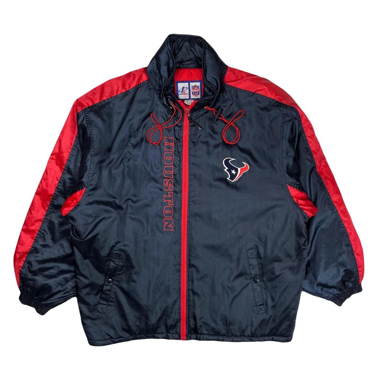 Vintage 90s Houston Texans NFL puffer coat FREE... - Depop