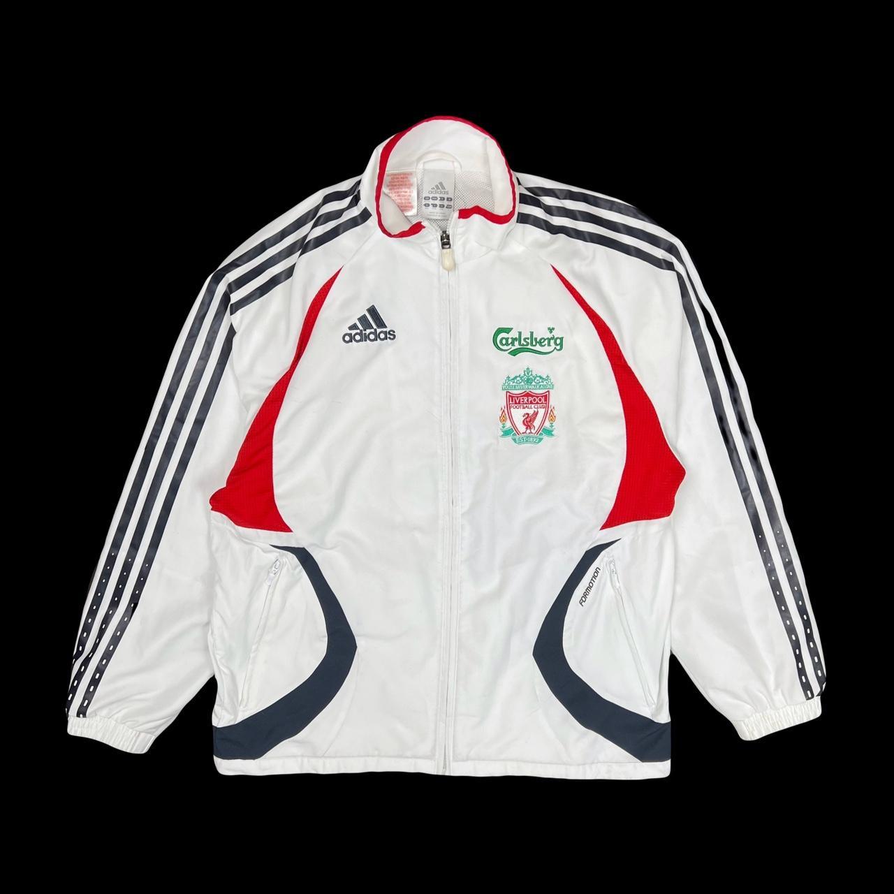 Vintage Y2K Liverpool football club Adidas track... - Depop