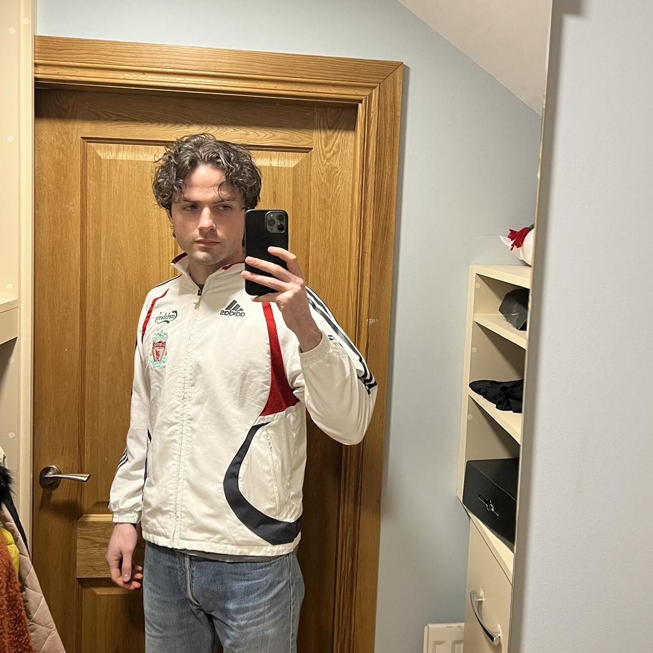 Vintage Y2K Liverpool football club Adidas track... - Depop