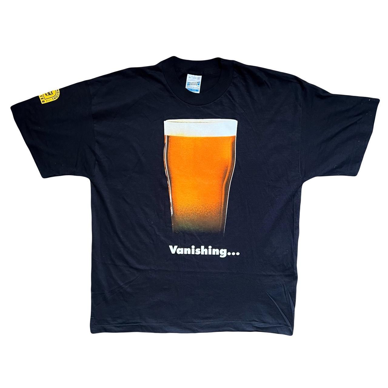 Vintage 90s Boddingtons draught single stitch t... - Depop