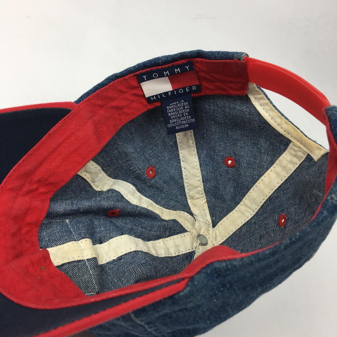 Vintage 90s Tommy Hilfiger denim cap Tommy... - Depop