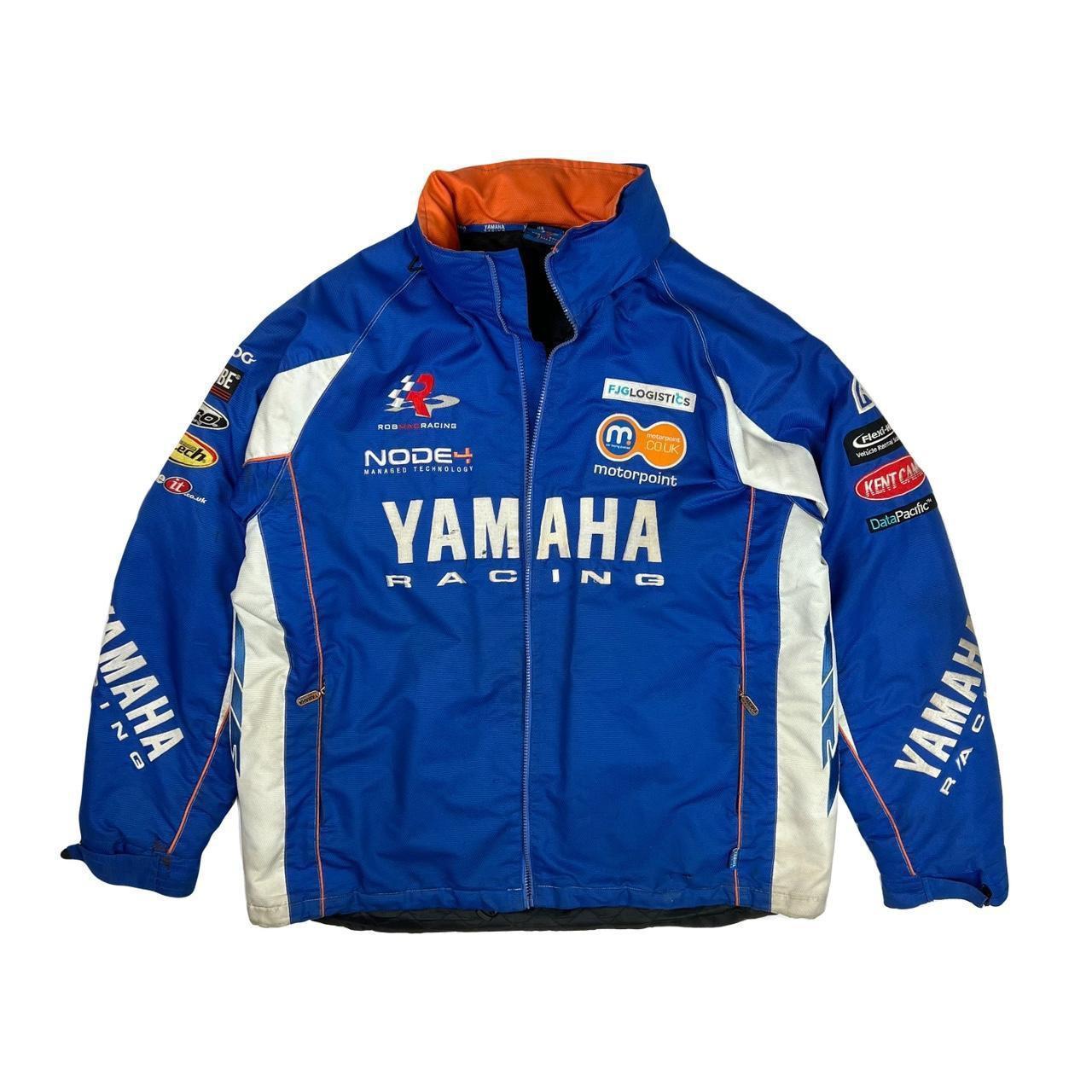 Vintage Y2K Yamaha racing jacket Few holes and... - Depop