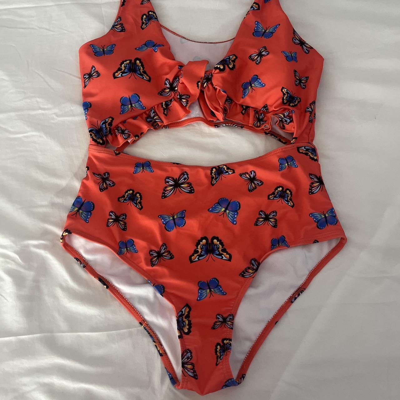 - SHIEN Orange one piece - Plus size: 0XL - Never used - Depop