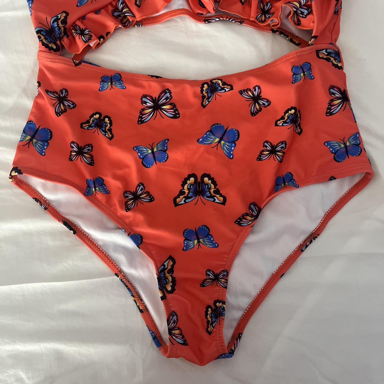 - SHIEN Orange one piece - Plus size: 0XL - Never used - Depop