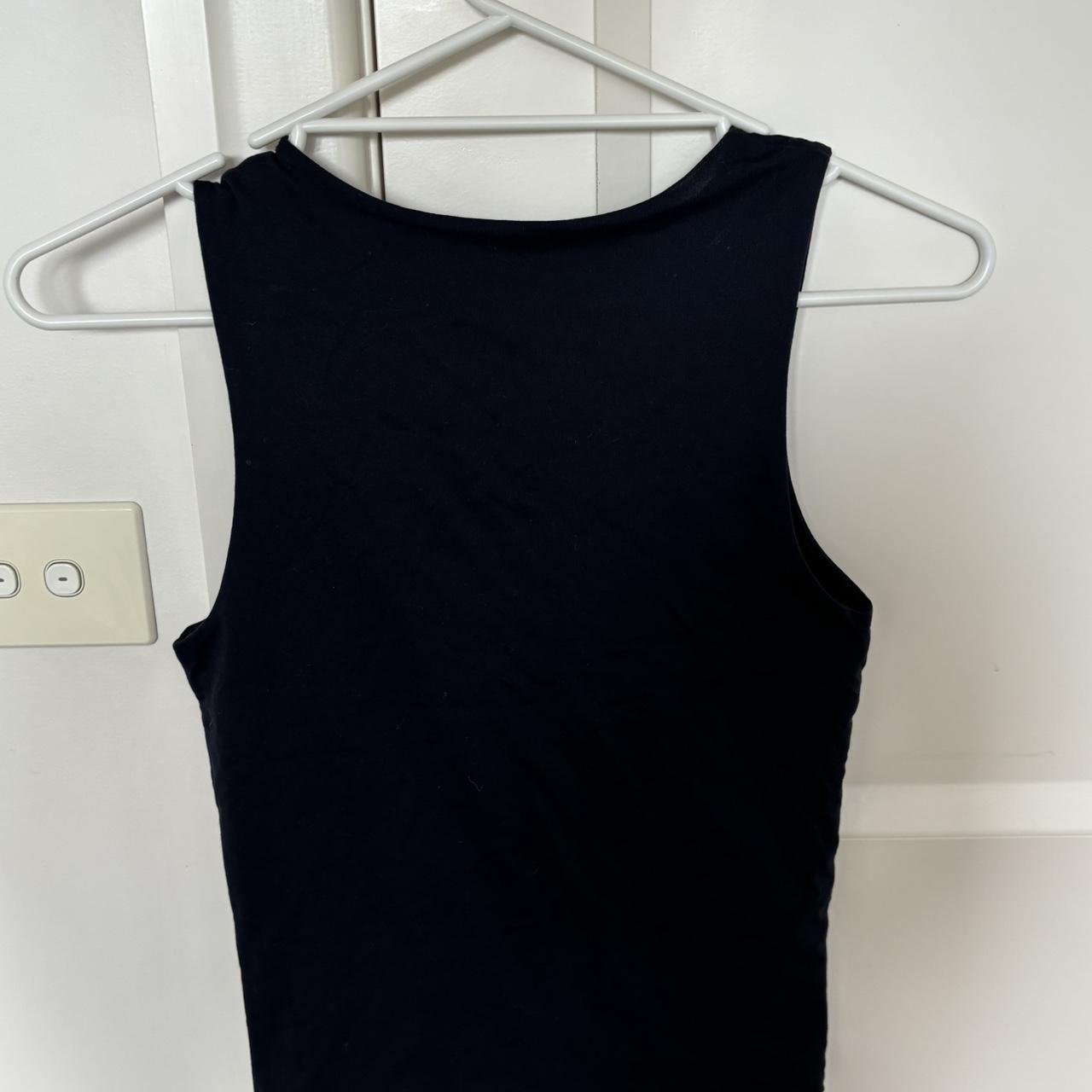 Glassons navy high neck top Size M Hardly worn... | Depop