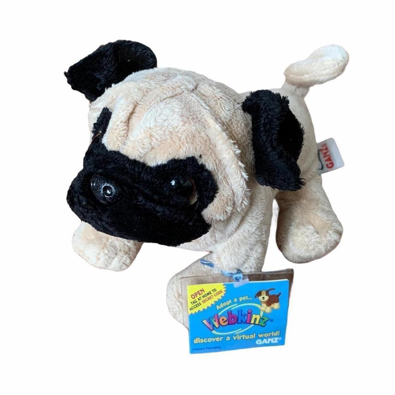 webkinz retired pug dog plushie, brand new with tag... - Depop