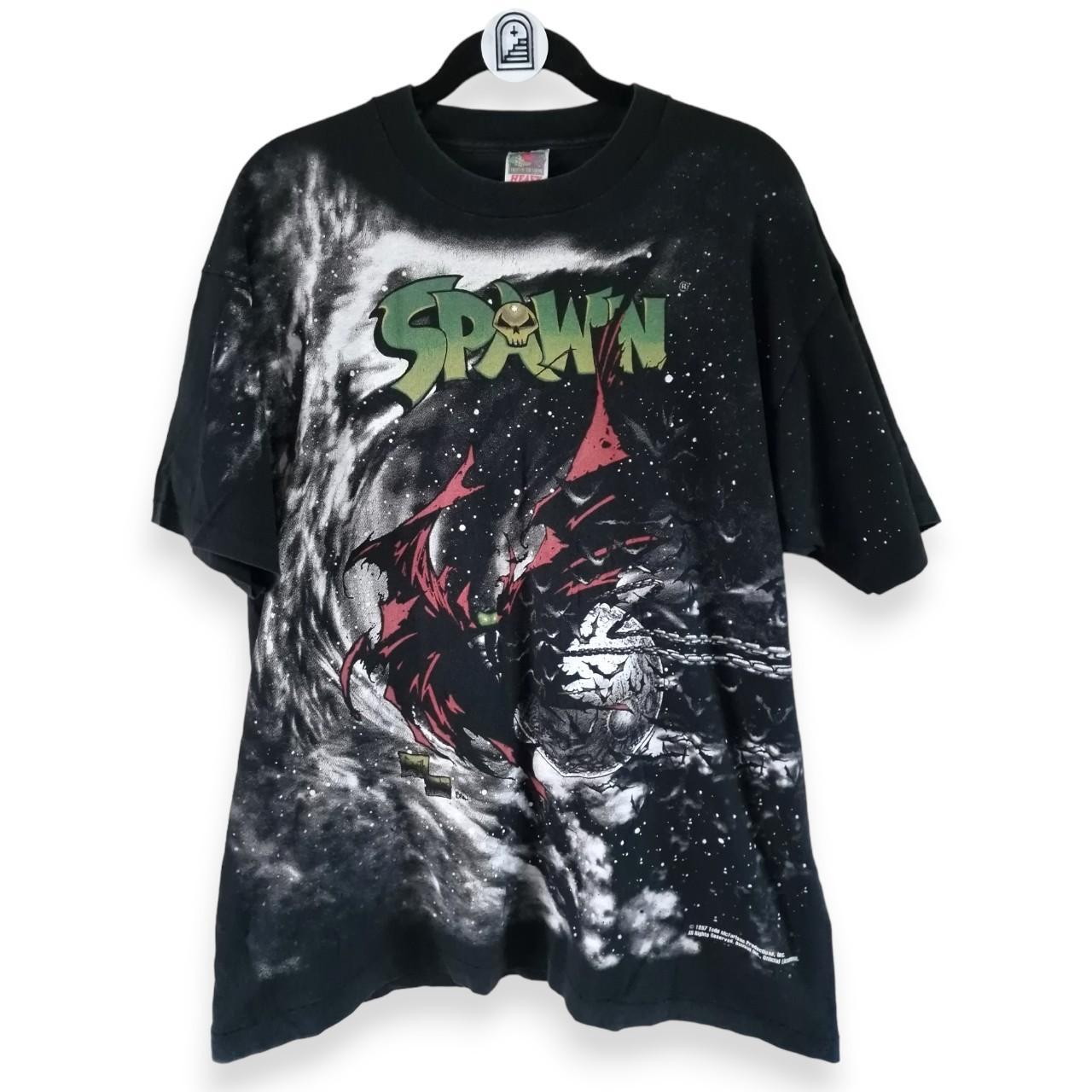 Vintage Spawn AOP Shirt 1997 Featuring vibrant,... | Depop