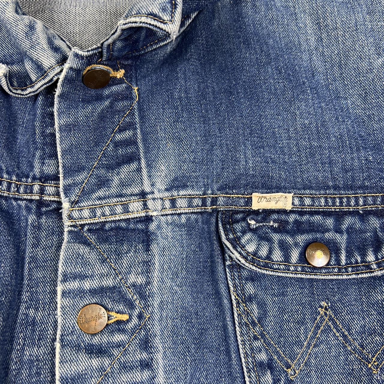 60s Vintage Wrangler 124MJ Selvedge Denim Jacket... - Depop