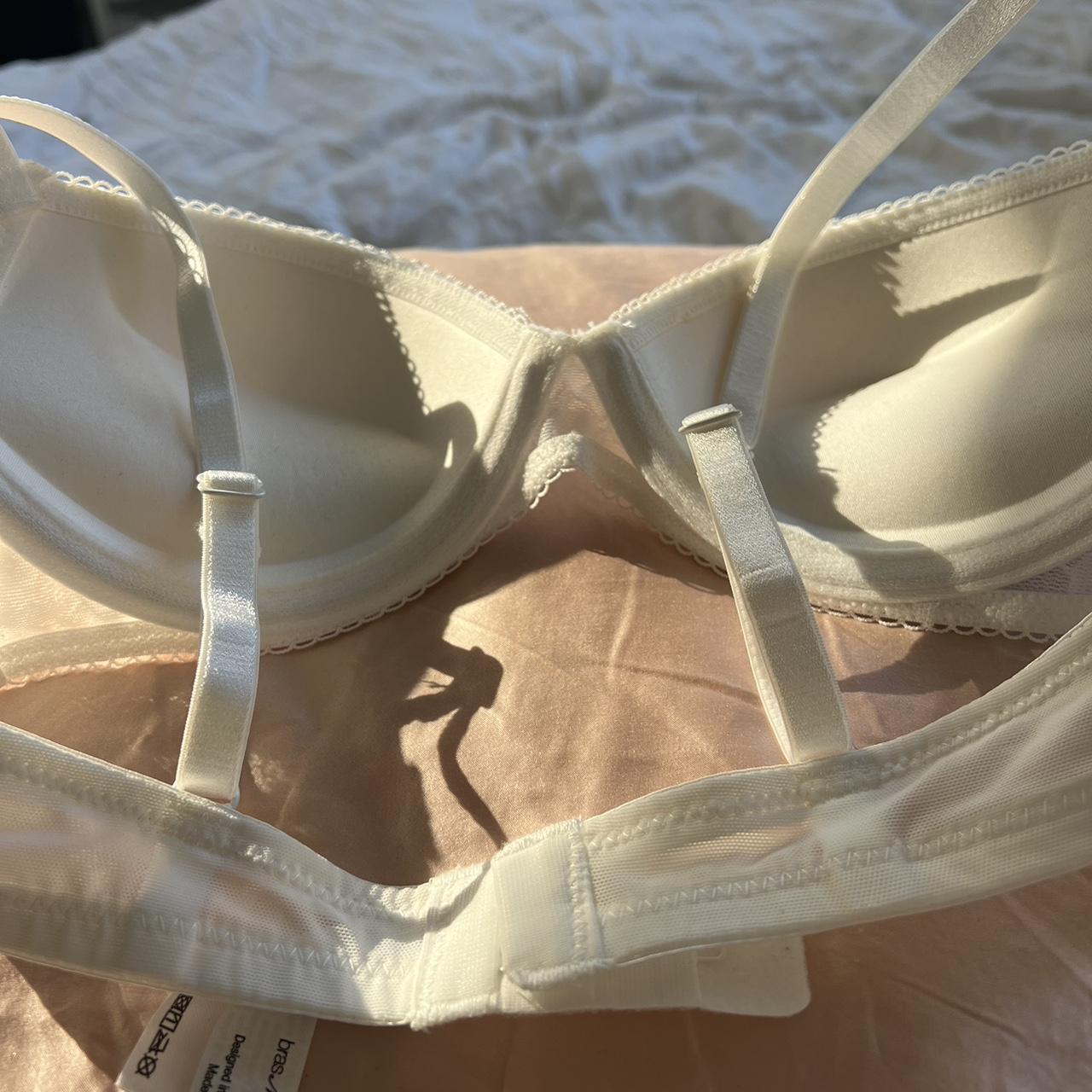 prettiest bras n things push-up bra 🤍🤍 brand new... - Depop