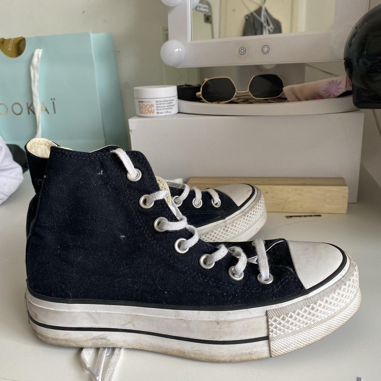 Sell Black Converse Only Worn A Handful Of Times Depop