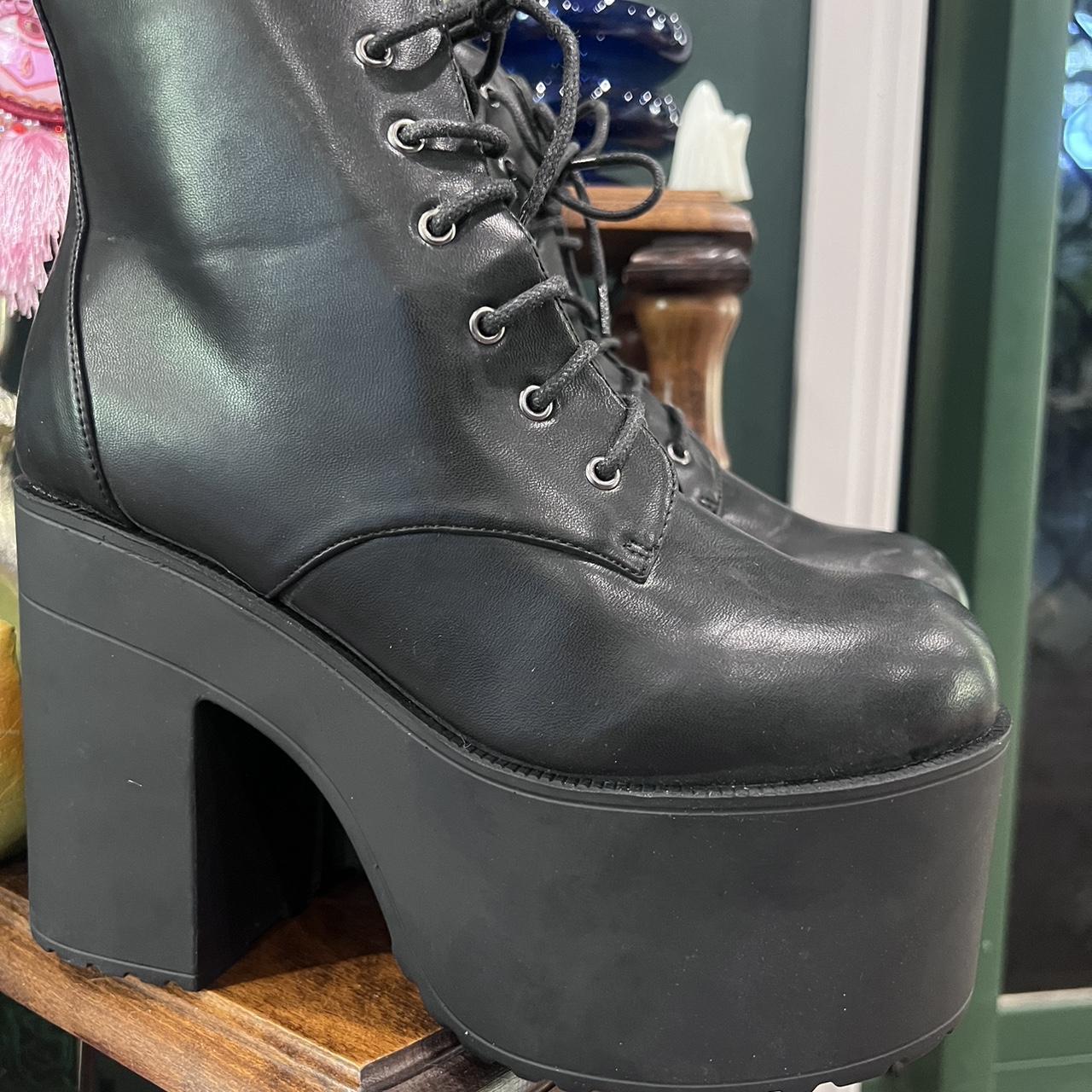 N.Y.L.A size 9 platform boot 🖤 Originally from... - Depop