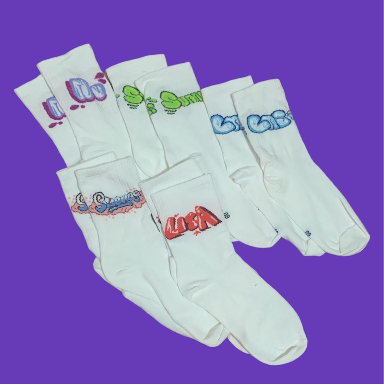 🚨Y2K Graphic Sock Bundle🚨 never been worn 📏One... - Depop