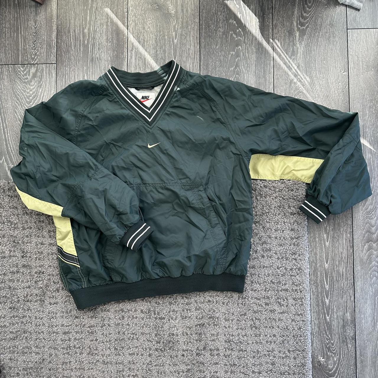 Vintage Nike middle swoosh windbreaker Youth Medium... - Depop