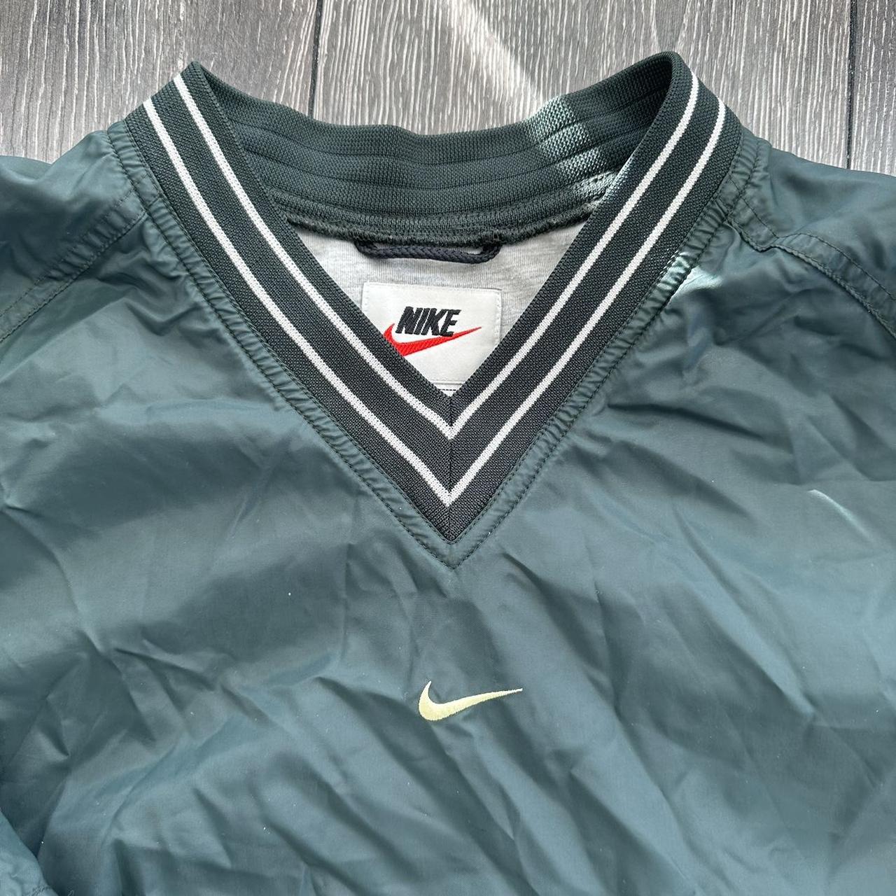 Vintage Nike middle swoosh windbreaker Youth Medium... - Depop