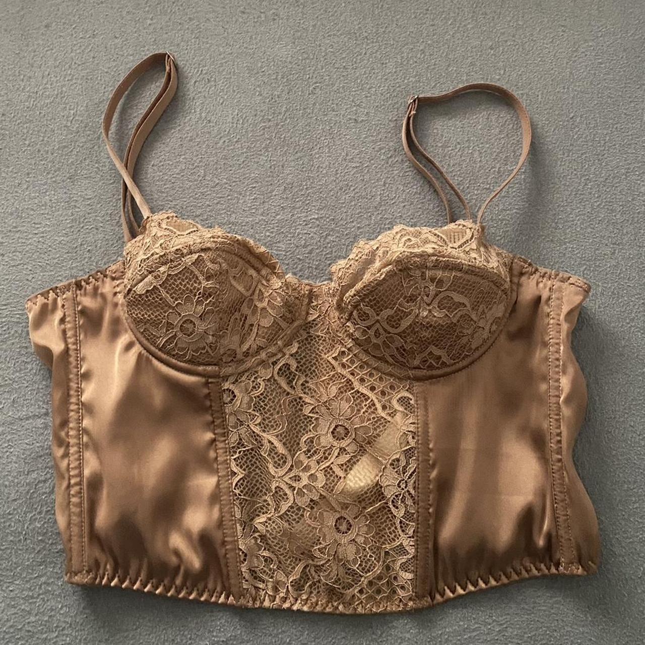 Urban Outfitters Ava Lace Corset In Size S Worn Depop