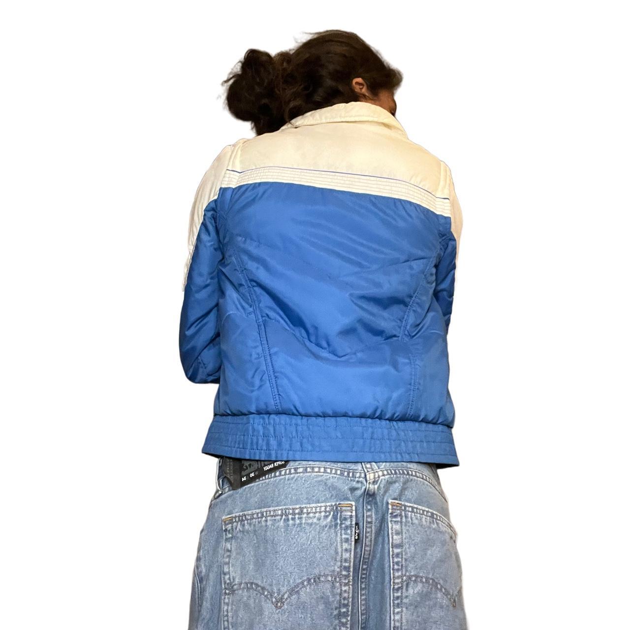 Men's Blue and White Jacket | Depop