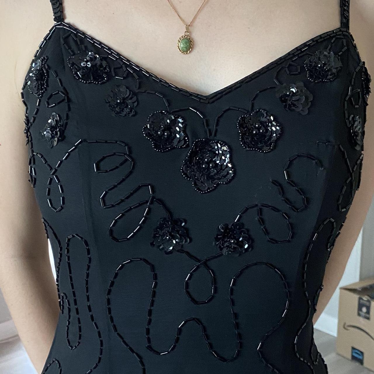 Vintage Rampage Black Silk Dress The Most Insane Depop
