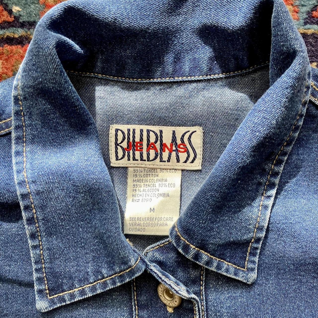 Vintage 1990s Bill Blass denim jean jacket... - Depop