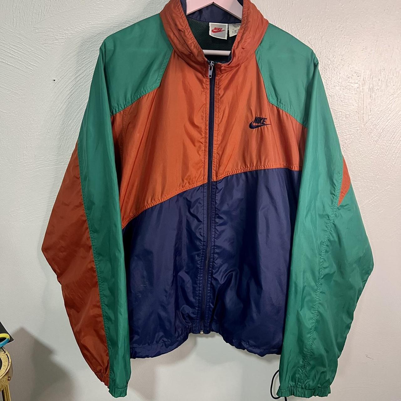Vintage 90s Nike Multicolored Windbreaker XL -has... - Depop