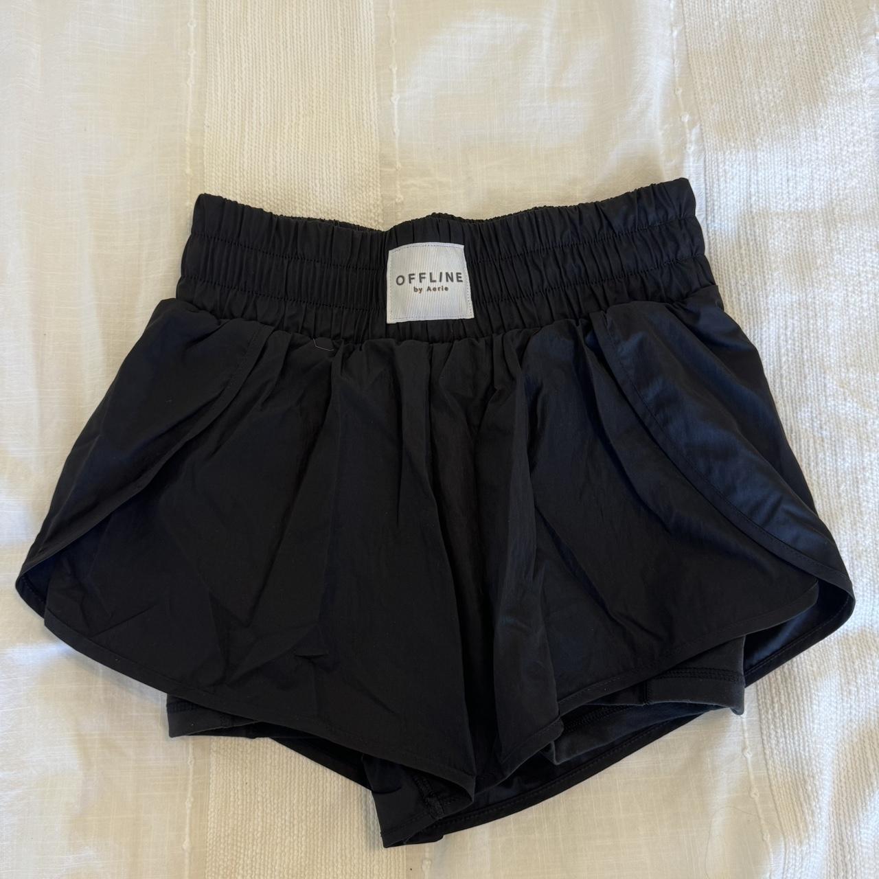 aerie offline shorts. in perfect condition! they... - Depop