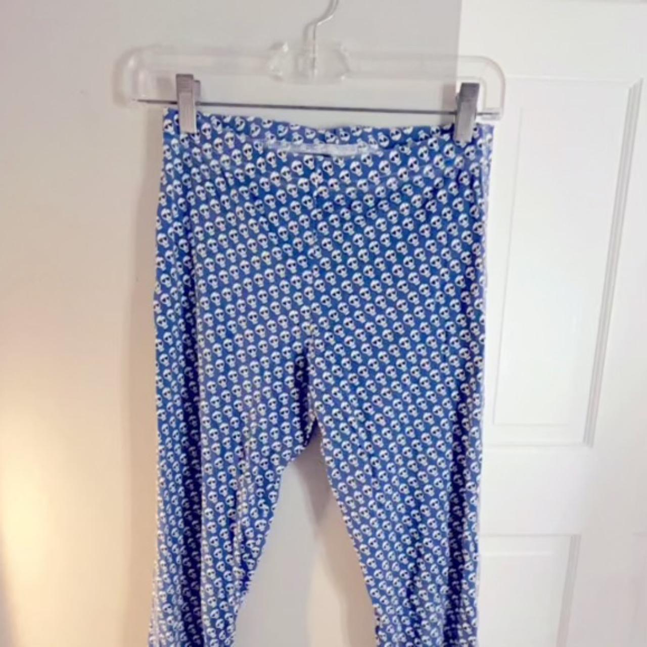 Rare blue skull Roller Rabbit pajamas - Depop