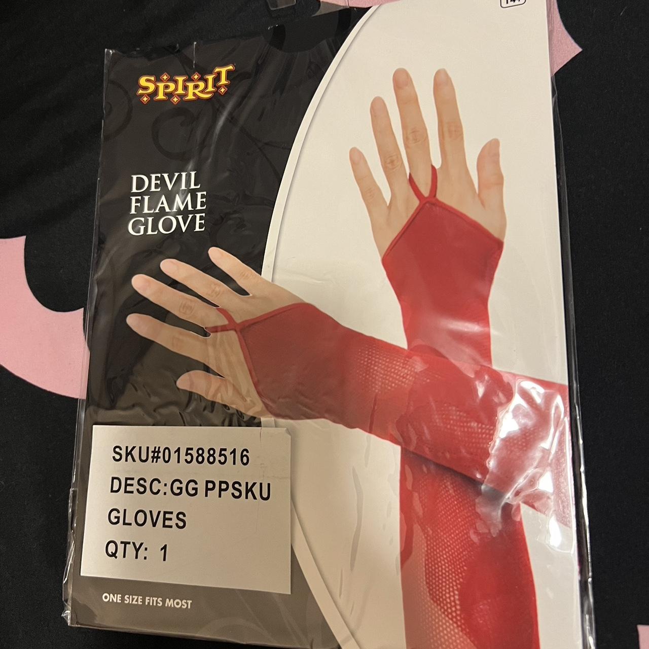 Spirit devil flame gloves One size fits most Bought... - Depop