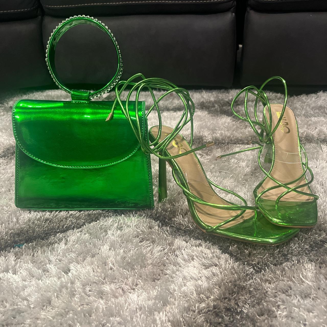 EGO Women's Green Sandals | Depop