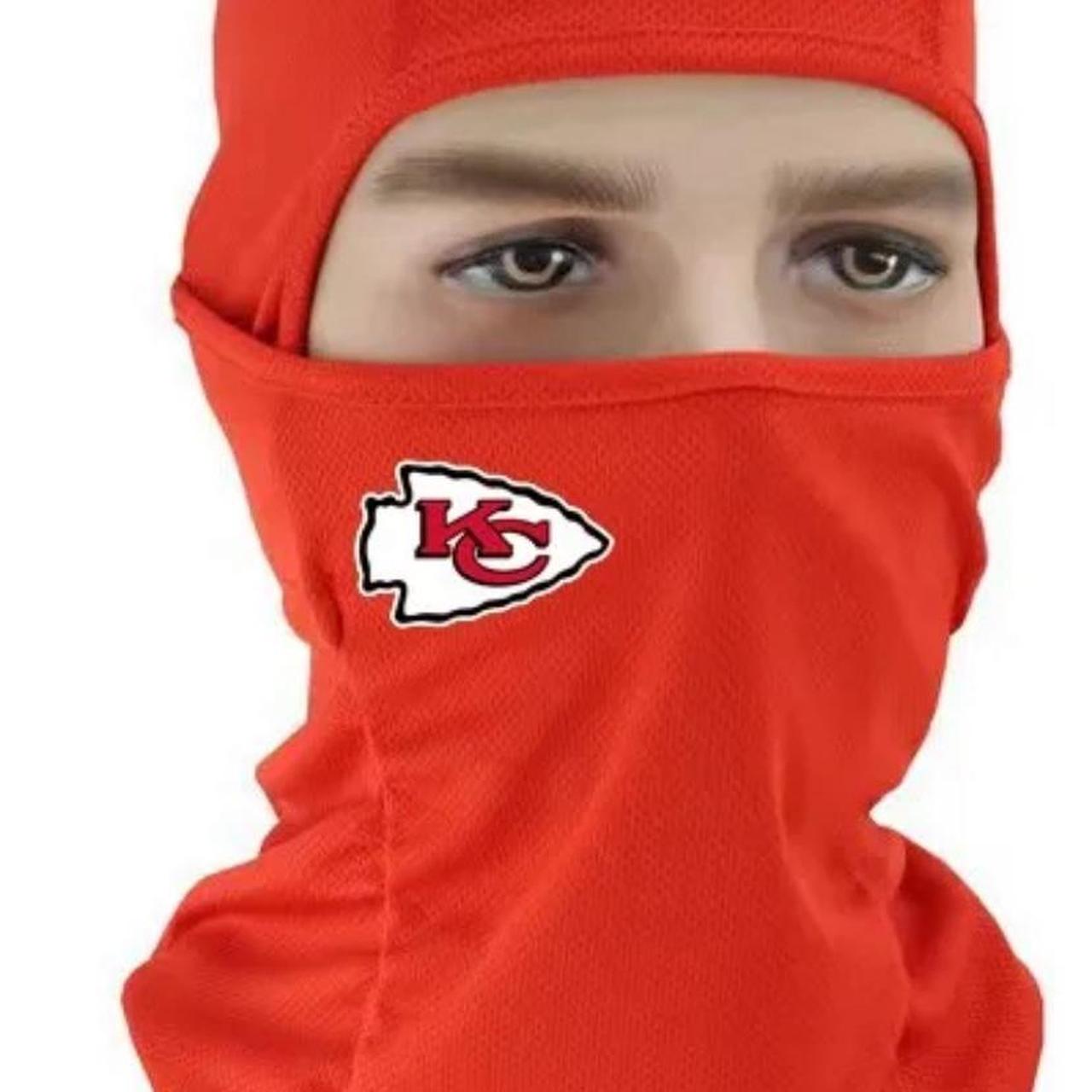 Kansas City Chiefs NFL red and white face mask... - Depop