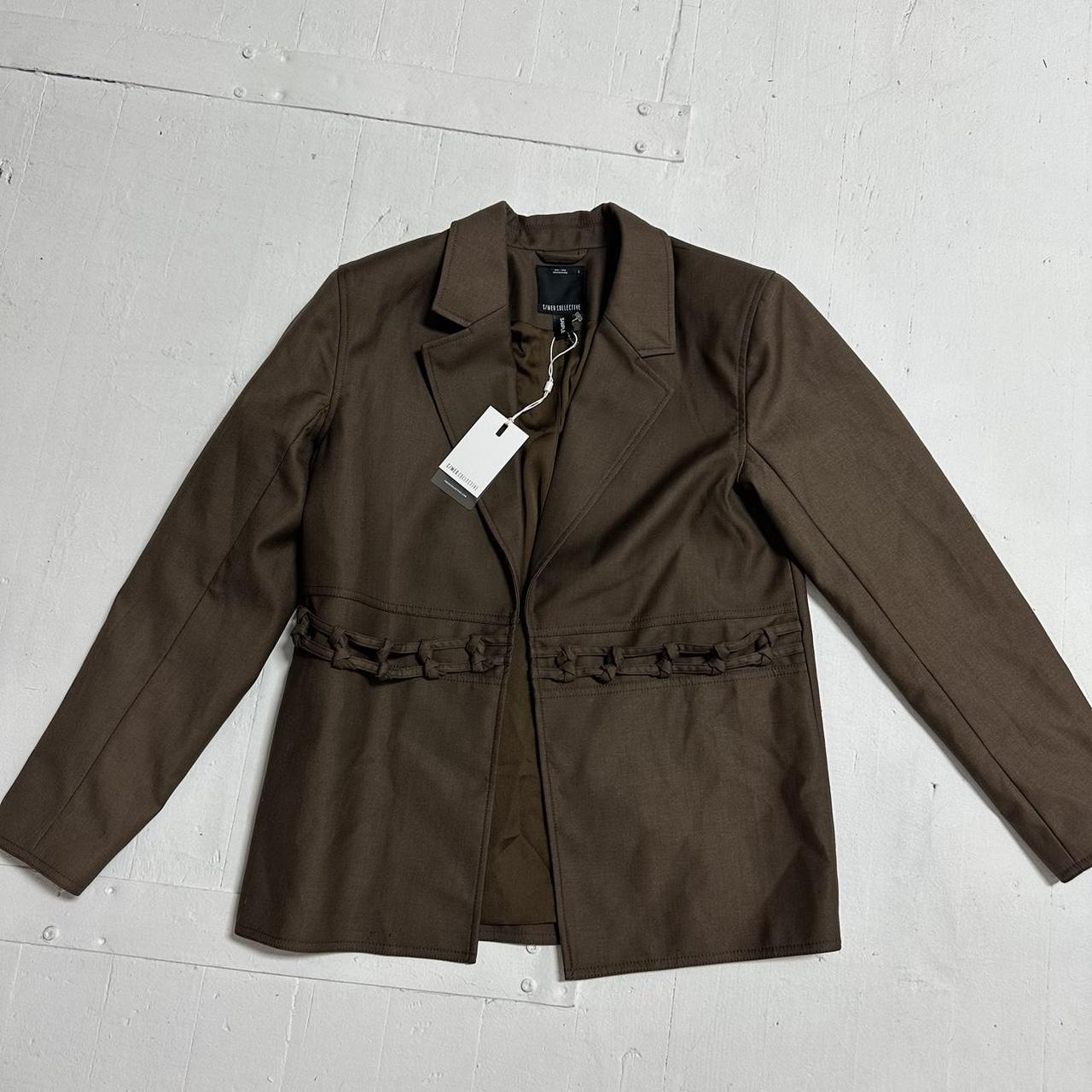 Cmeo collective sample oversized blazer in brown... - Depop