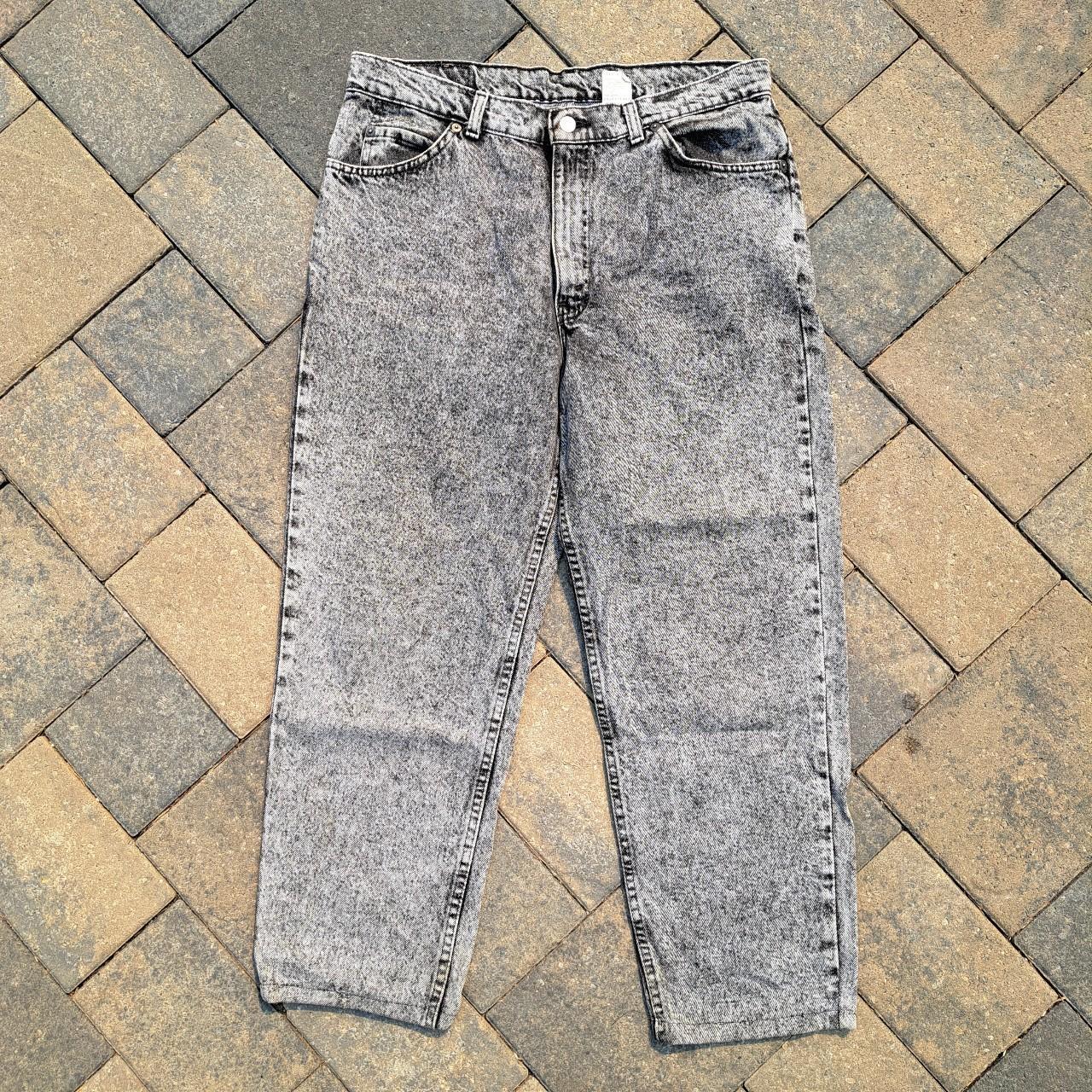 Vintage Brittania Acid Wash Black Jeans Super rad... - Depop