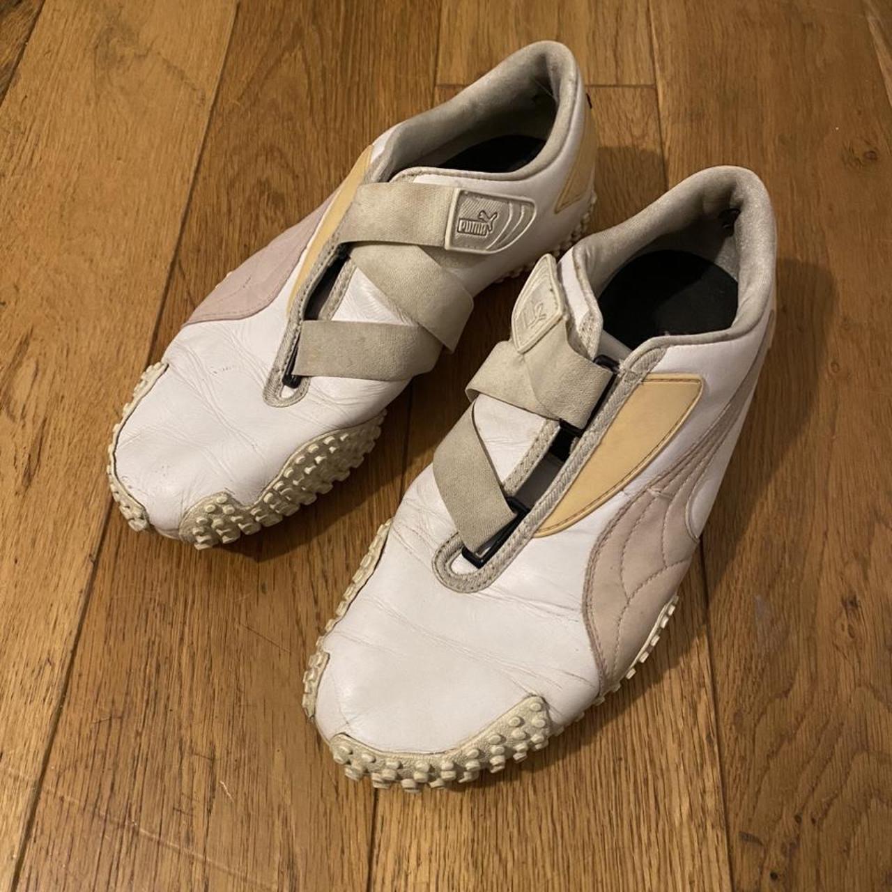 Puma Women's Cream and White Trainers | Depop