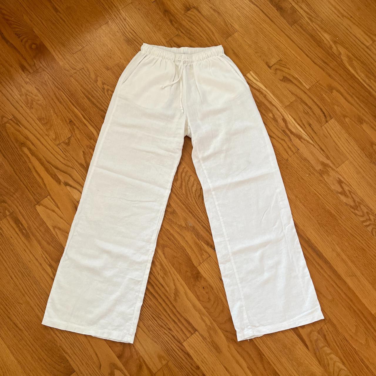 The perfect white linen pants from Subdued!... - Depop